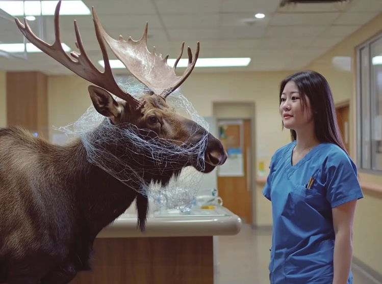 Moose Breaks Into Hospital—Nurse Brought to Tears by What She Sees on ...